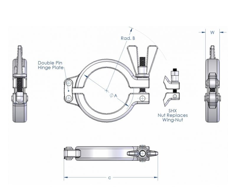 Sanitary Clamp for High Pressure - LJ Star